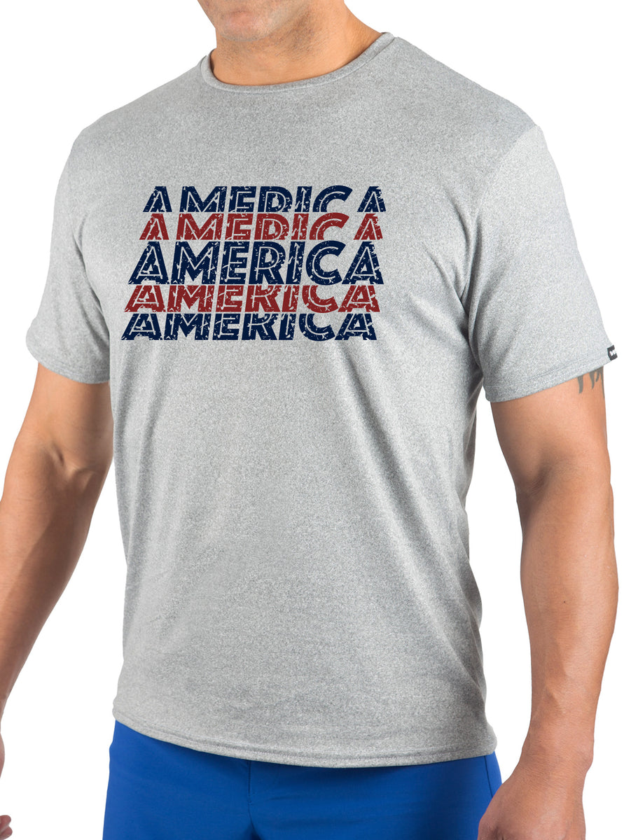 America SoftTECH™ Sleeve Tee | WSI Sports – WSI Sportswear
