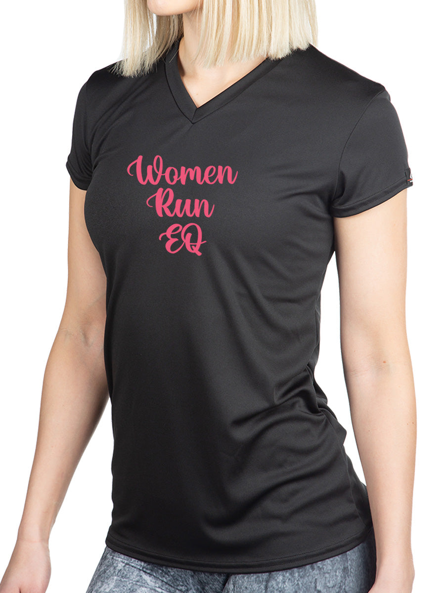 Women Run EQ Microtech™ Short Sleeve V-neck – WSI Sportswear
