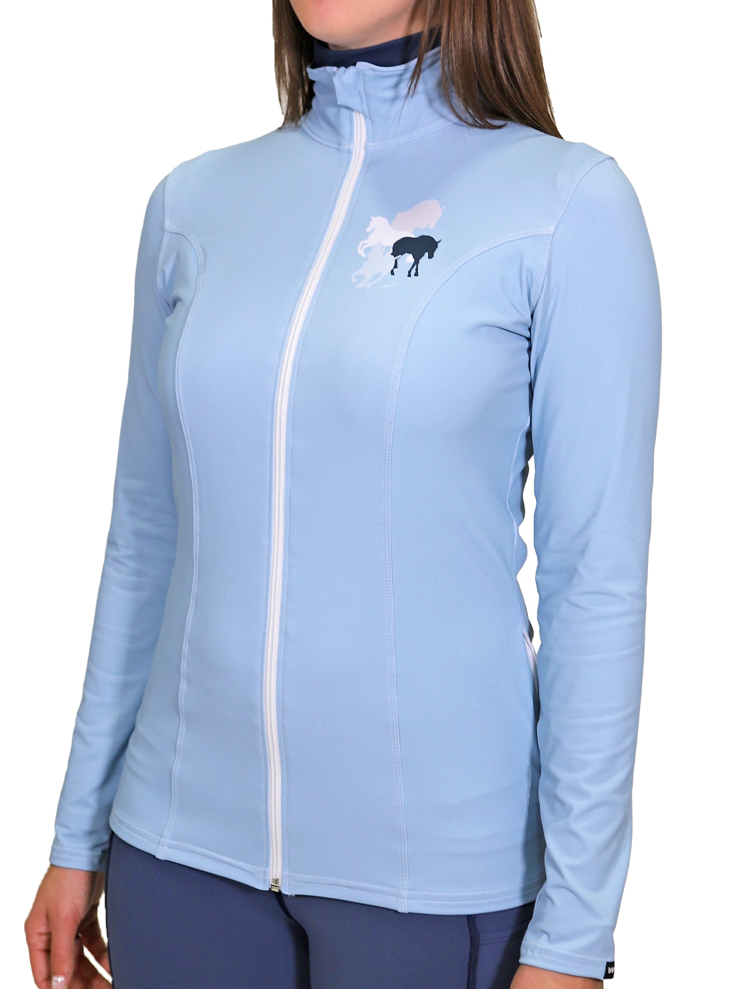 CALICIA BLUE FULL ZIP JACKET WITH POCKETS – WSI Sportswear